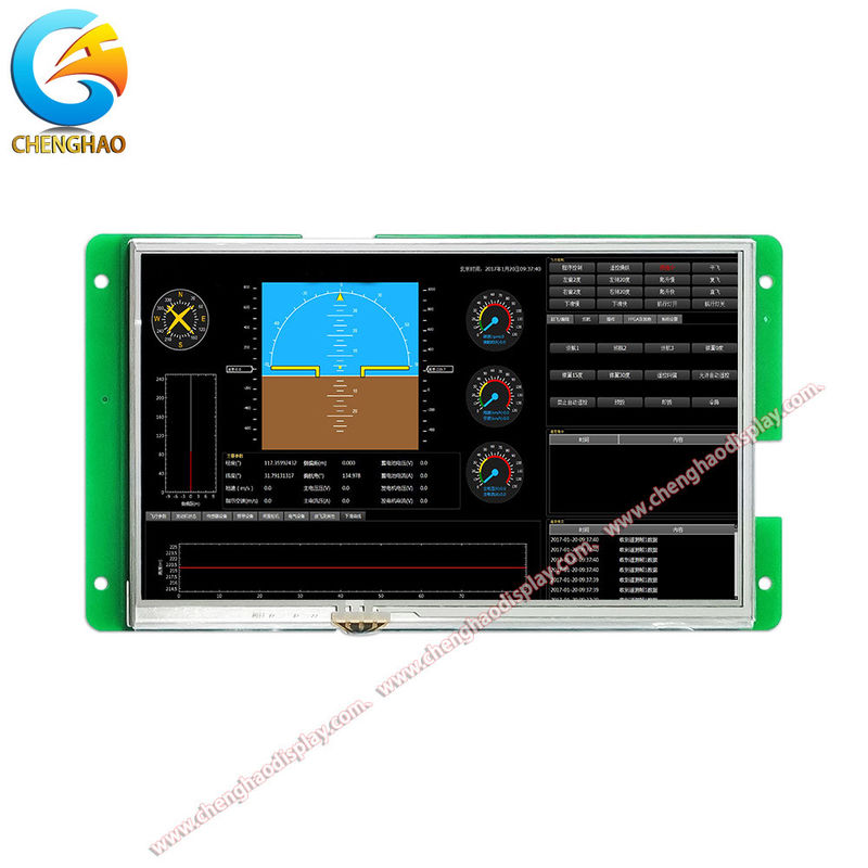 Medical Grade 16 bit RGB 800x480 7 Inch USART HMI SCREEN Module with RTP